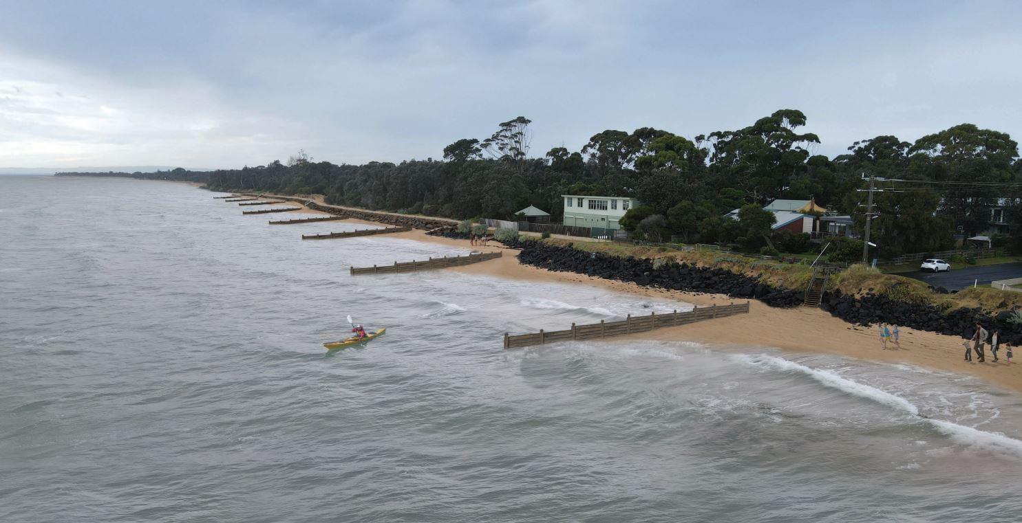 Cowes East Foreshore - Coastal Protection Structures | Engage Bass Coast